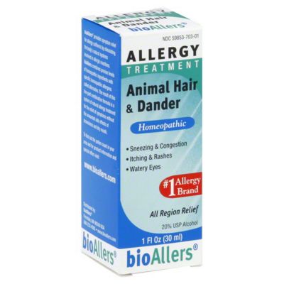 BioAllers Allergy Treatment Natra-Bio Bio Allers Allergy Extract Animal ...
