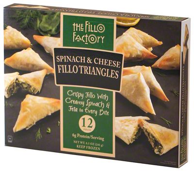The Fillo Factory Spinach & Cheese Fillo Triangles, 12 ct | Central ...