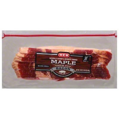H-E-B Premium Thick Cut Maple Bacon, 24 oz | Central Market - Really ...