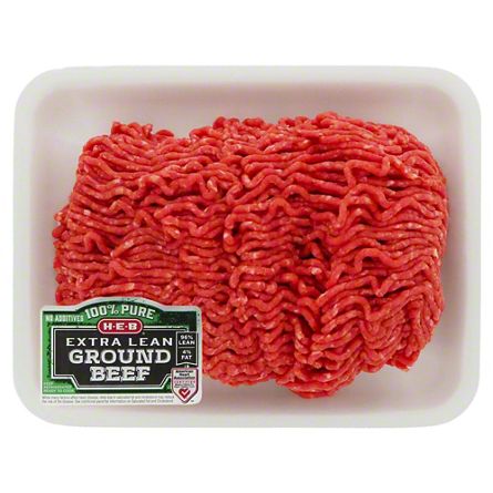 H-E-B 100% Pure Extra Lean Ground Beef, 96% Lean - Value Pack | Central ...