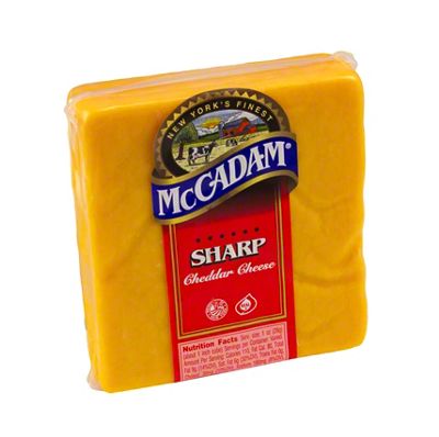 McCadam Sharp Yellow New York Cheddar Cheese, sold by the | Central ...