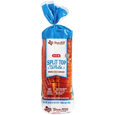 H-E-B Split Top White Enriched Bread, 20 oz | Central Market - Really ...