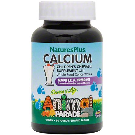 NaturesPlus Source of Life Animal Parade Children's Calcium Vanilla ...