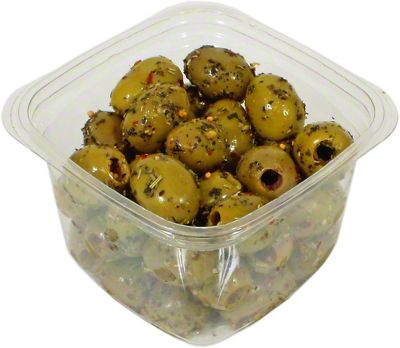 Divina Pitted Mt. Athos Green Olives & Sicilian Herbs, by lb | Central ...