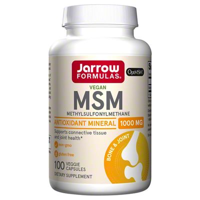 Jarrow Formulas MSM Methylsulfonylmethane Capsules - 1000 mg, 100 ct ...