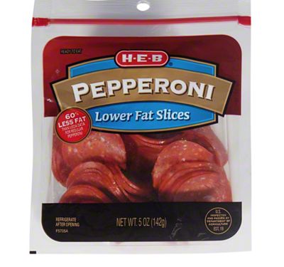 H-E-B Lower Fat Pepperoni Slices, 5 oz | Central Market - Really Into Food