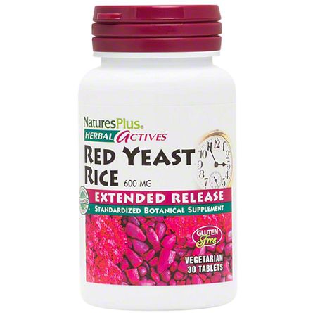 NaturesPlus Herbal Actives Red Yeast Rice 600 mg Tablets, 30 ct ...