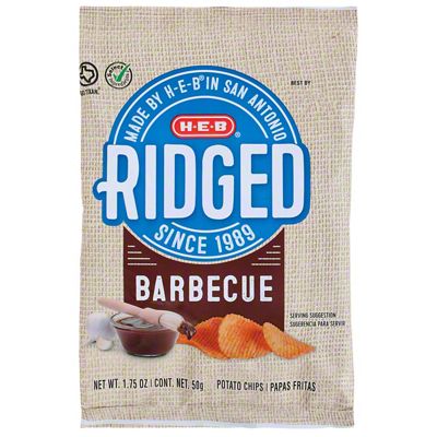 H-E-B Ridged Barbecue Chips, 1.75 oz | Central Market - Really Into Food