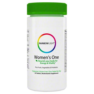 Rainbow Light Just Once Women's One Food Based Multivitamin Tablets, 30 ...