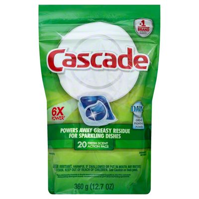 Cascade Fresh Scent ActionPacs Dishwasher Detergent, 20 ct | Central ...