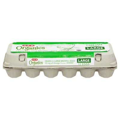 H-E-B Organics Grade A Cage-Free Large Brown Eggs, 12 ct | Central ...
