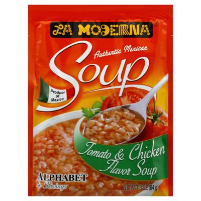La Moderna Alphabet Tomato & Chicken Flavor Authentic Mexican Soup, 3 ...