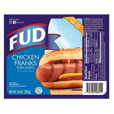 Fud Chicken and Pork Franks, 5 ct | Joe V's Smart Shop | Low Prices ...