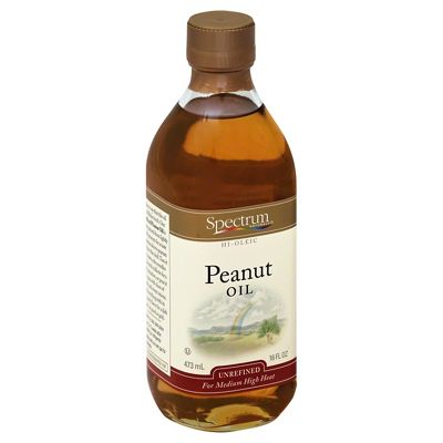 Spectrum Naturals High Oleic Unrefined Peanut Oil, 16 oz | Central ...