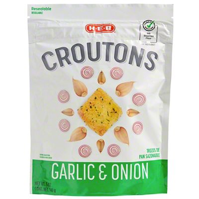 H-E-B Garlic & Onion Premium Croutons, 5 oz | Joe V's Smart Shop | Low ...