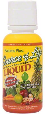 NaturesPlus Source of Life Multivitamin & Mineral Liquid, 8 oz ...