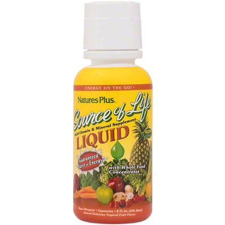 NaturesPlus Source of Life Multivitamin & Mineral Liquid, 8 oz ...