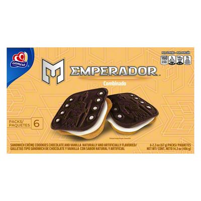 Gamesa Emperador Chocolate & Vanilla Sandwich Creme Cookies, 6 ct | Joe ...