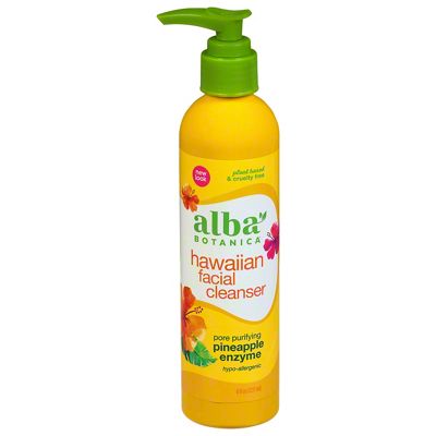 Alba Botanica Hawaiian Facial Cleanser Pore Purifying Pineapple Enzyme ...