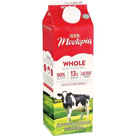 H-E-B Mootopia Lactose-Free Whole Milk, 1 qt | Central Market - Really ...