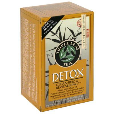 Triple Leaf Tea Cleansing And Revitalizing Detox Tea Bags, 20 ct ...