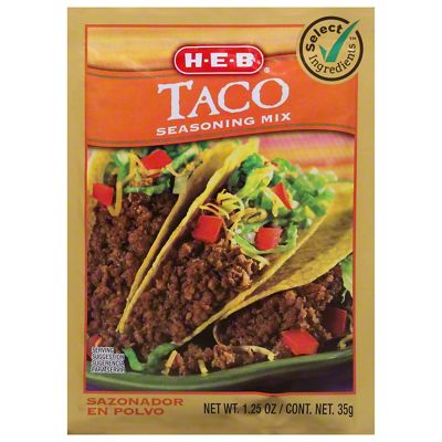H-E-B Taco Seasoning Mix, 1.25 oz | Joe V's Smart Shop | Low Prices ...