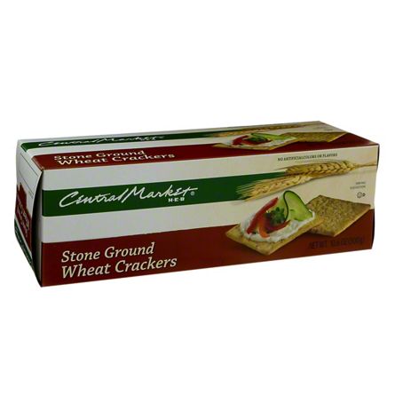 Central Market Stone Ground Wheat Crackers, 10.6 oz | Central Market ...