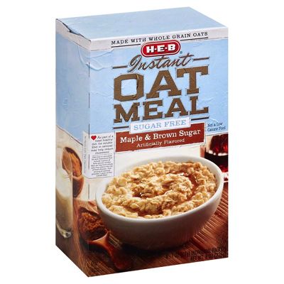 H-E-B Instant Sugar Free Maple And Brown Sugar Oatmeal, 8 ct | Central ...