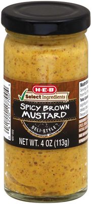 H-E-B Select Ingredients Spicy Brown Deli Style Mustard, 4 oz | Central ...