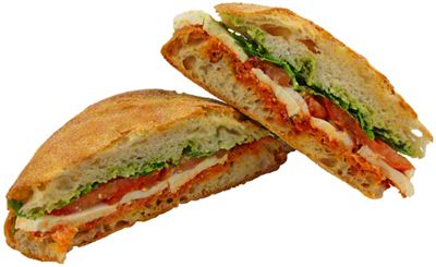 Central Market Mozzarella Tomato And Basil Sandwich, ea | Central ...