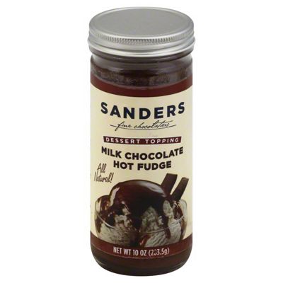 Sanders Milk Chocolate Hot Fudge Dessert Topping, 10 oz | Central ...