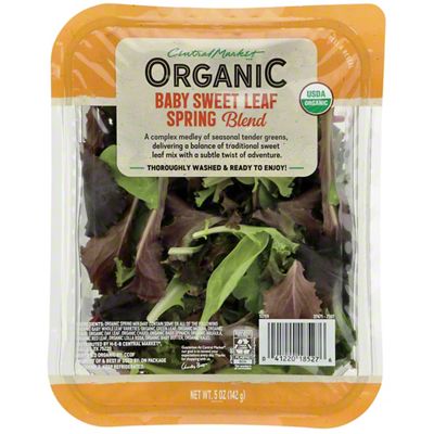 Central Market Organic Baby Sweet Leaf Spring Blend, 5 oz | Joe V's ...