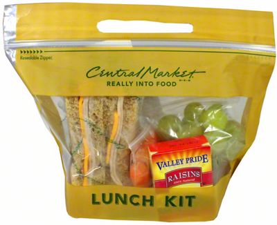 Central Market Turkey and Cheese on Whole Wheat Lunch Kit, ea | Central ...