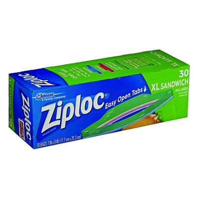 Ziploc XL Sandwich Bags, 30 ct | Central Market - Really Into Food