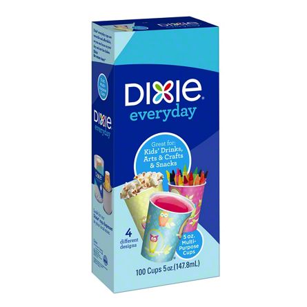 Dixie Everyday Printed Paper Bath Cups, 5 oz, 100 ct | Central Market ...