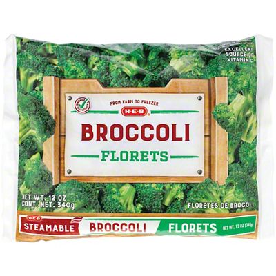 H-E-B Frozen Steamable Broccoli Florets, 12 oz | Joe V's Smart Shop ...