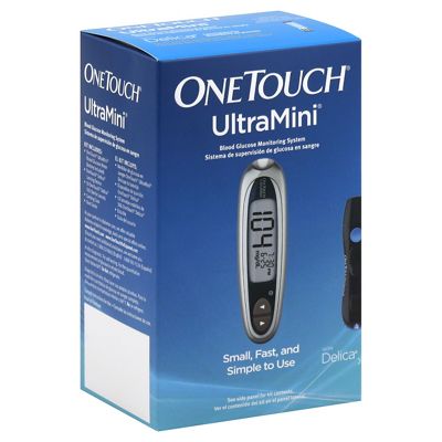 One Touch UltraMini Silver Blood Glucose Monitoring System, EACH ...