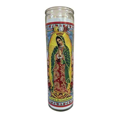 Reed Candle Doblemente Religious Candle - White Wax, 8.25" | Joe V's ...