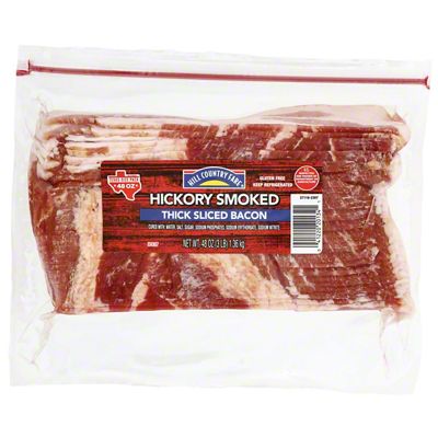 Hill Country Fare Hickory Smoked Thick Sliced Bacon - Texas-Size Pack ...