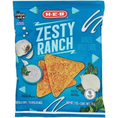 H-E-B Ranch Flavored Tortilla Chips, 1 oz | Joe V's Smart Shop | Low ...