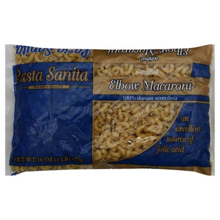 Pasta Sanita Elbow Macaroni, 16 oz | Joe V's Smart Shop | Low Prices ...
