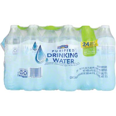 Hill Country Fare Purified Drinking Water 24 pk Bottles, 16.9 oz | Joe ...