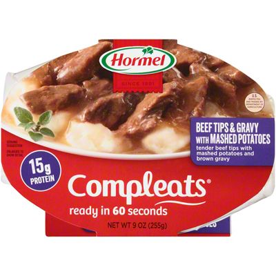 Hormel Compleats Beef Tips & Gravy with Mashed Potatoes, 9 oz | Joe V's ...