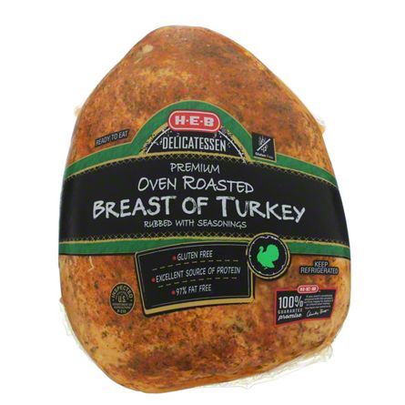 H-E-B Oven Roasted Breast of Turkey, Sliced, lb | Central Market ...