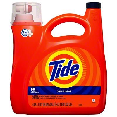 Tide Original Scent HE Turbo Clean Liquid Detergent 96 Loads, 138 oz ...