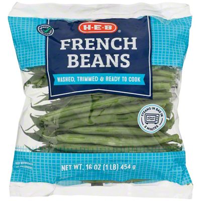 H-E-B Fresh Steamable French Green Beans, 16 oz | Central Market ...