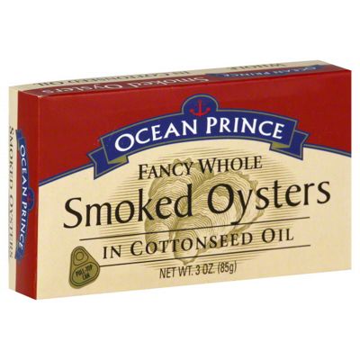 Ocean Prince Fancy Whole Smoked Oysters in Cottonseed Oil, 3 oz ...