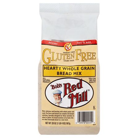 Bob's Red Mill Hearty Whole Grain Gluten Free Bread Mix, 20 OZ ...