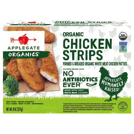 Applegate Organics Fully Cooked Frozen Chicken Strips, 8 oz | Central ...