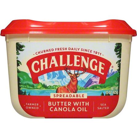 Challenge Spreadable Butter with Canola Oil, 15 oz | Central Market ...